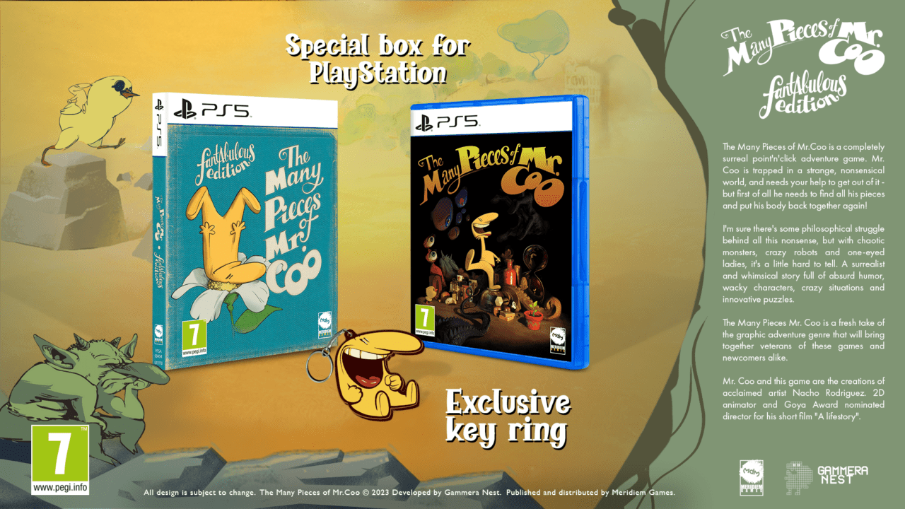Hand-drawn point-and-click adventure game The Many Pieces of Mr. Coo ...