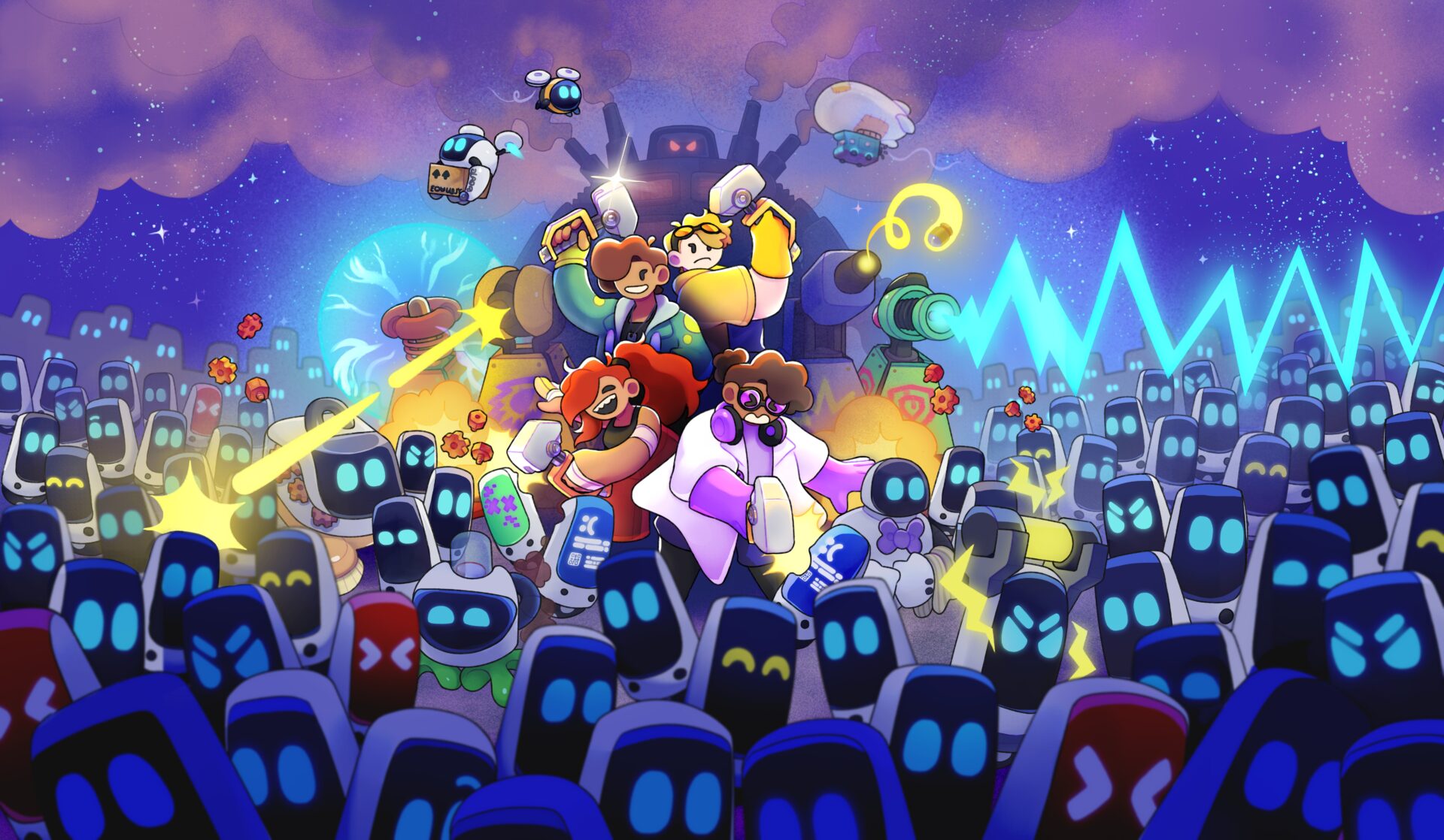 Strategic tower defense game Bish Bash Bots announced for PS5, Xbox ...