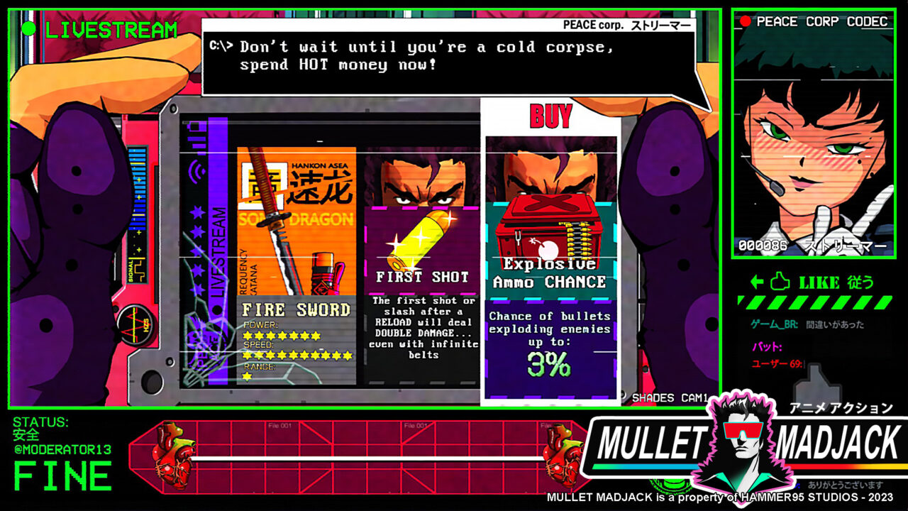Anime-inspired fast-paced first-person shooter Mullet Mad Jack ...
