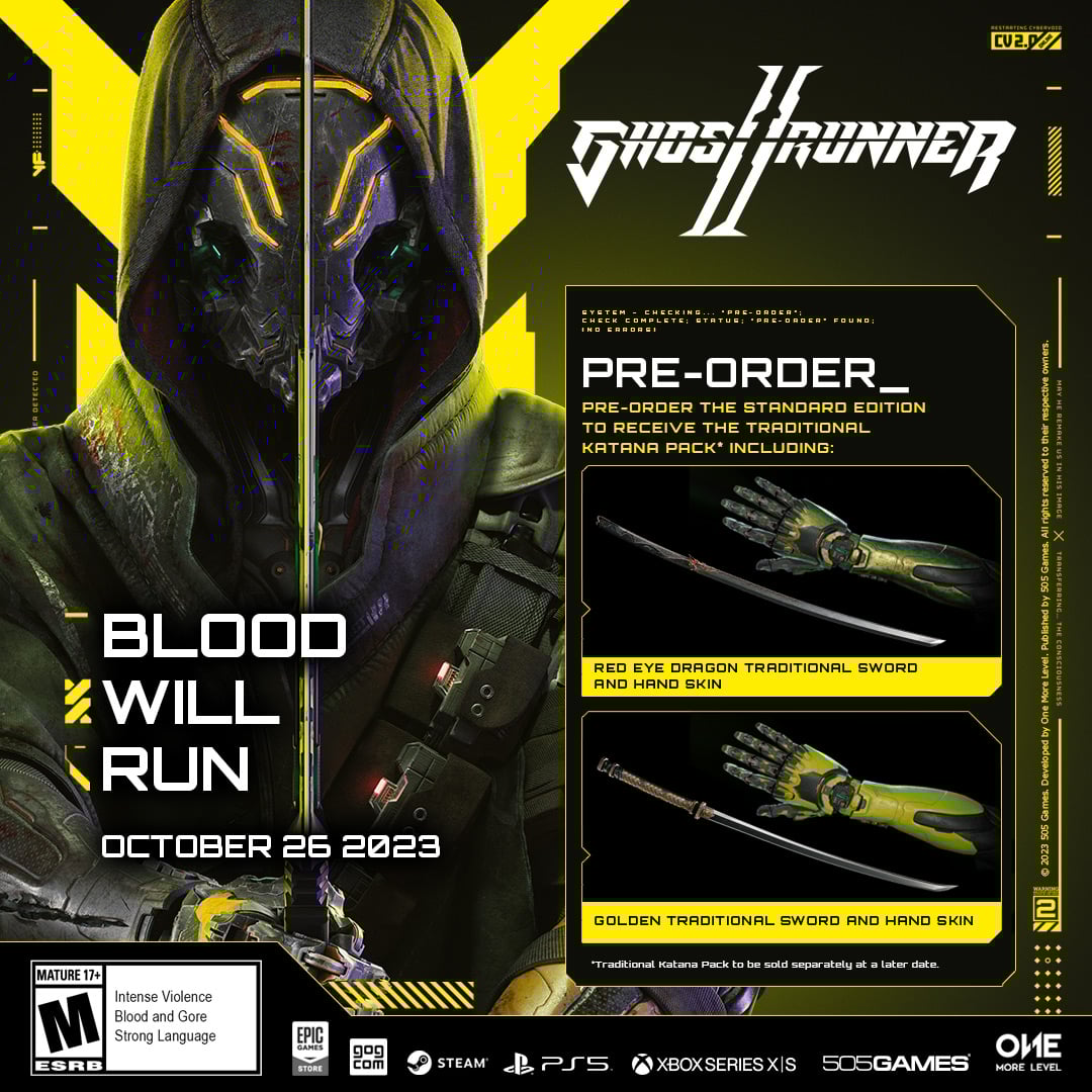 Ghostrunner II launches October 26 - Gematsu