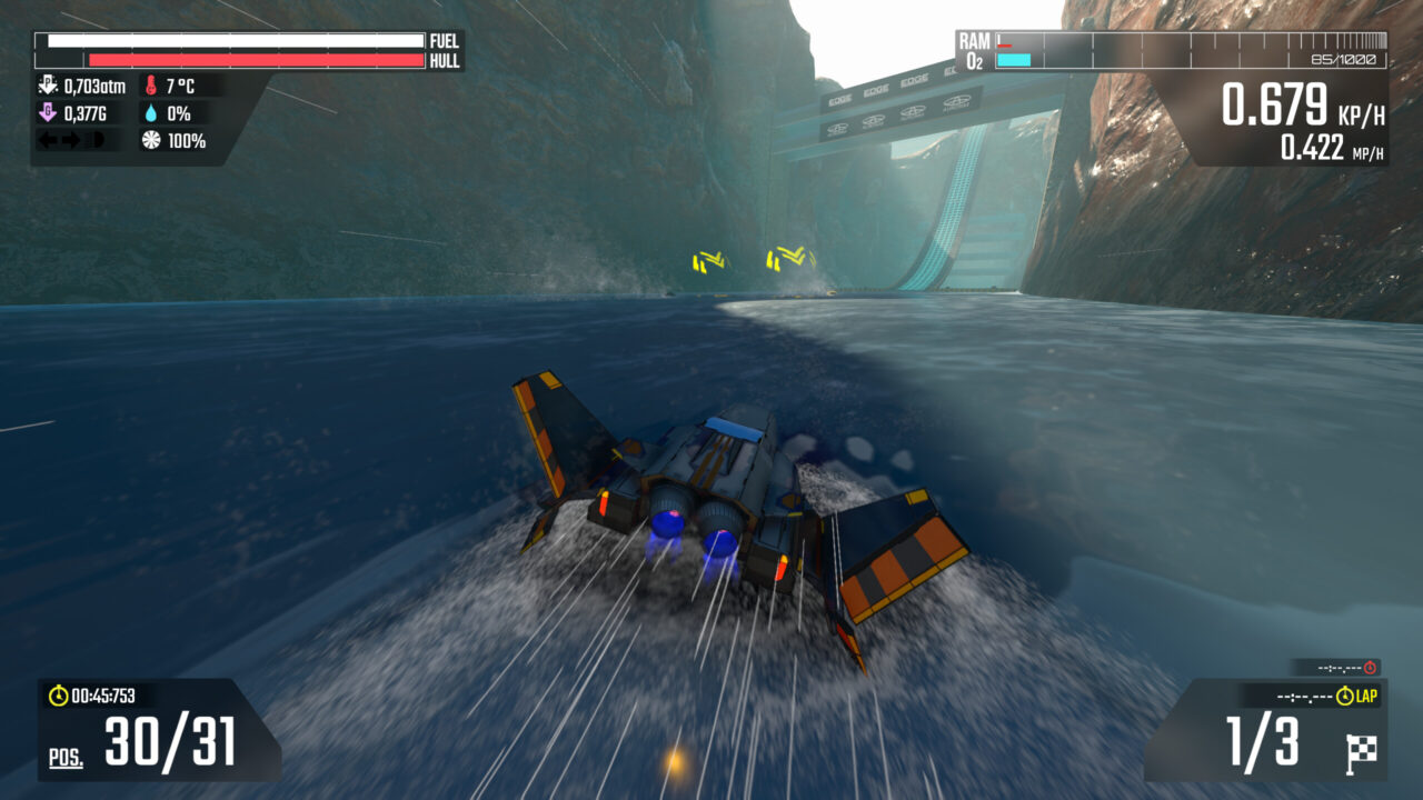 Hoverjet racing game XF Extreme Formula announced for PC - Gematsu