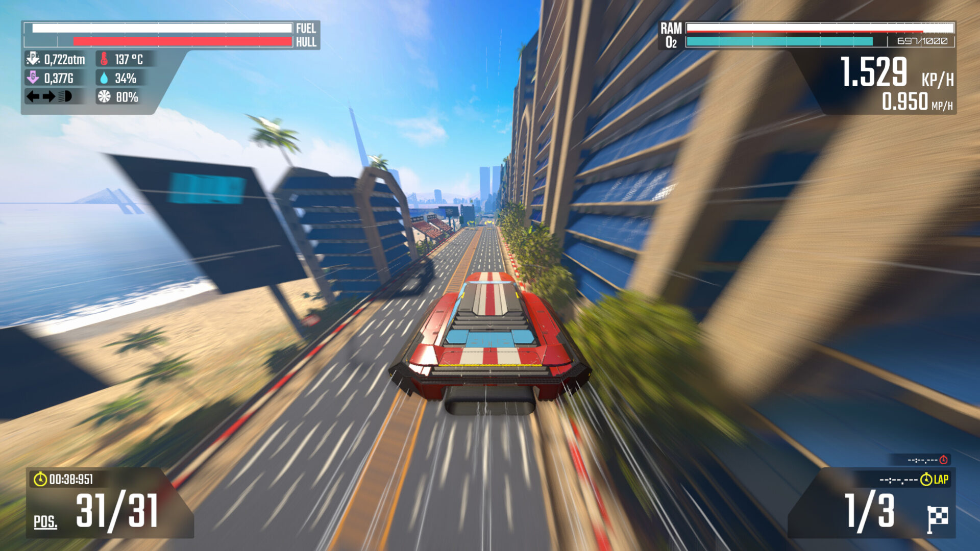 Hoverjet racing game XF Extreme Formula announced for PC - Gematsu