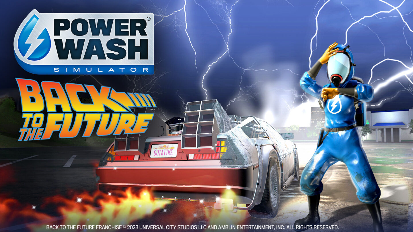 PowerWash Simulator DLC ‘Back to the Future Special Pack’ announced - Gematsu