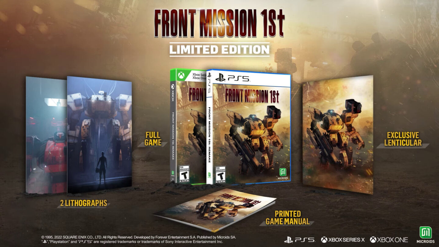 FRONT MISSION 1st: Remake physical limited edition for PS5, Xbox ...