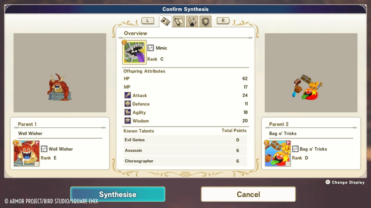 Dragon Quest Monsters: The Dark Prince details four-monster synthesis ...