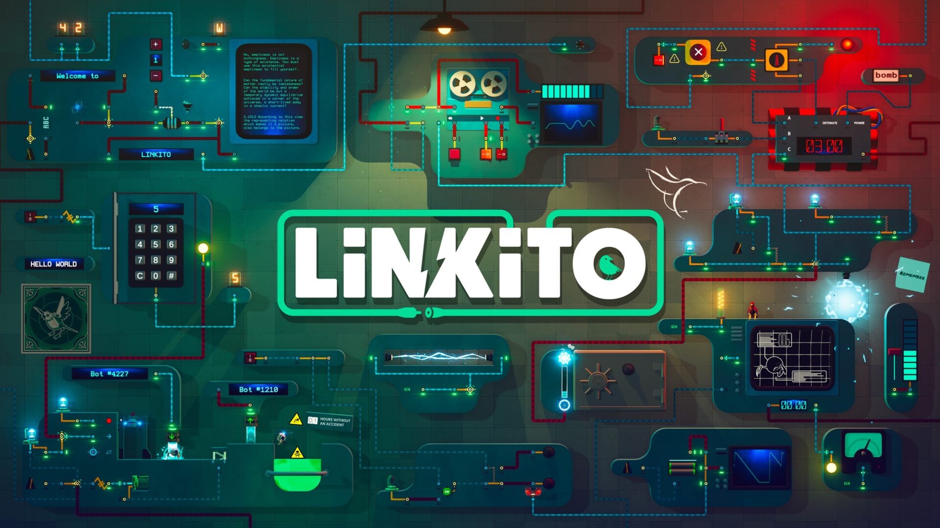 Connections-based logic puzzle game Linkito for PC launches this summer ...