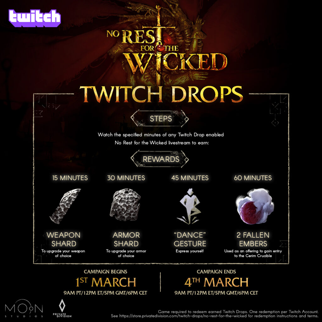 No Rest for the Wicked launches in Early Access for PC on April 18 - Gematsu