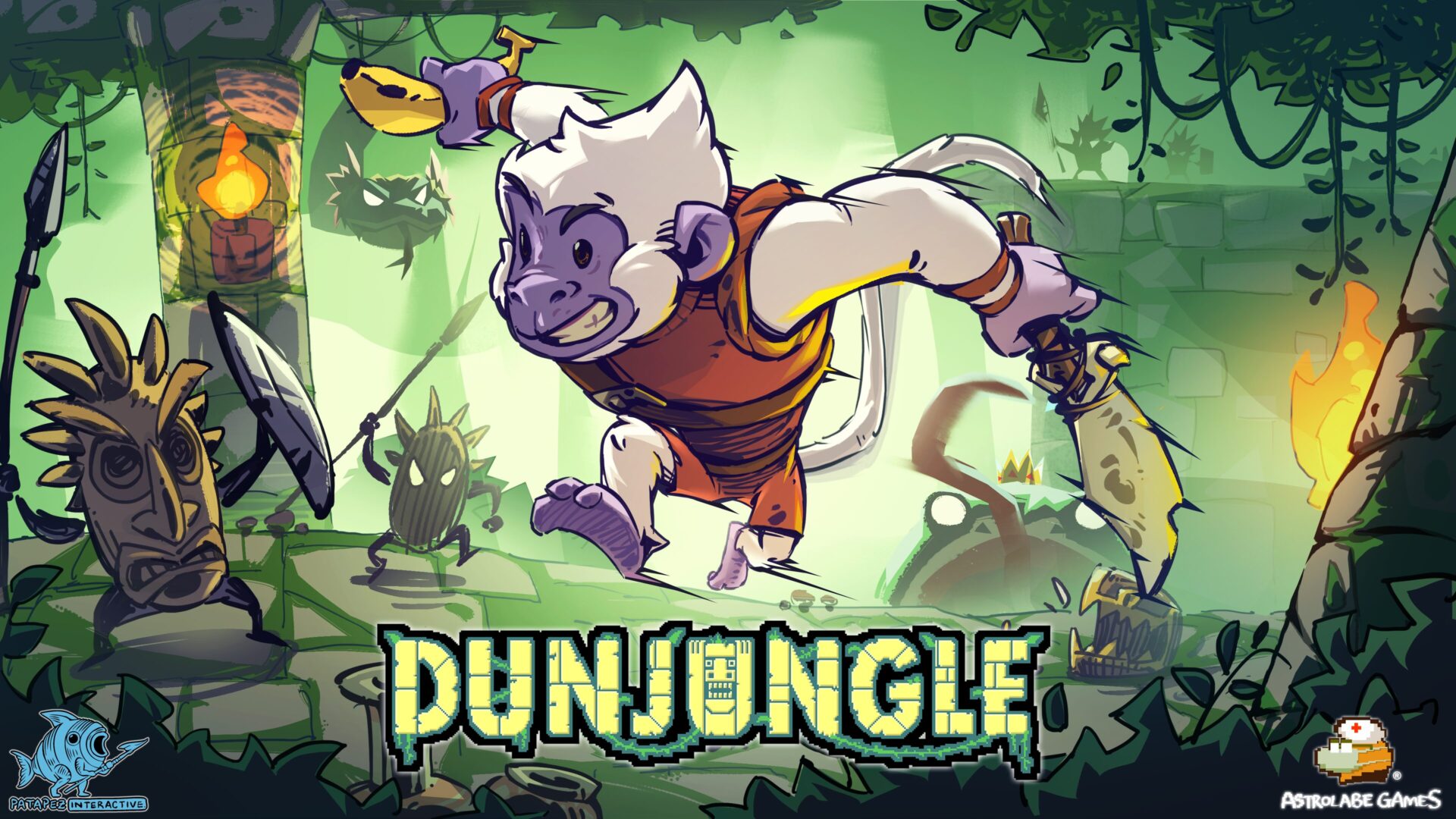 Side-scrolling roguelite action game Dunjungle to be published by Astrolabe Games - Gematsu