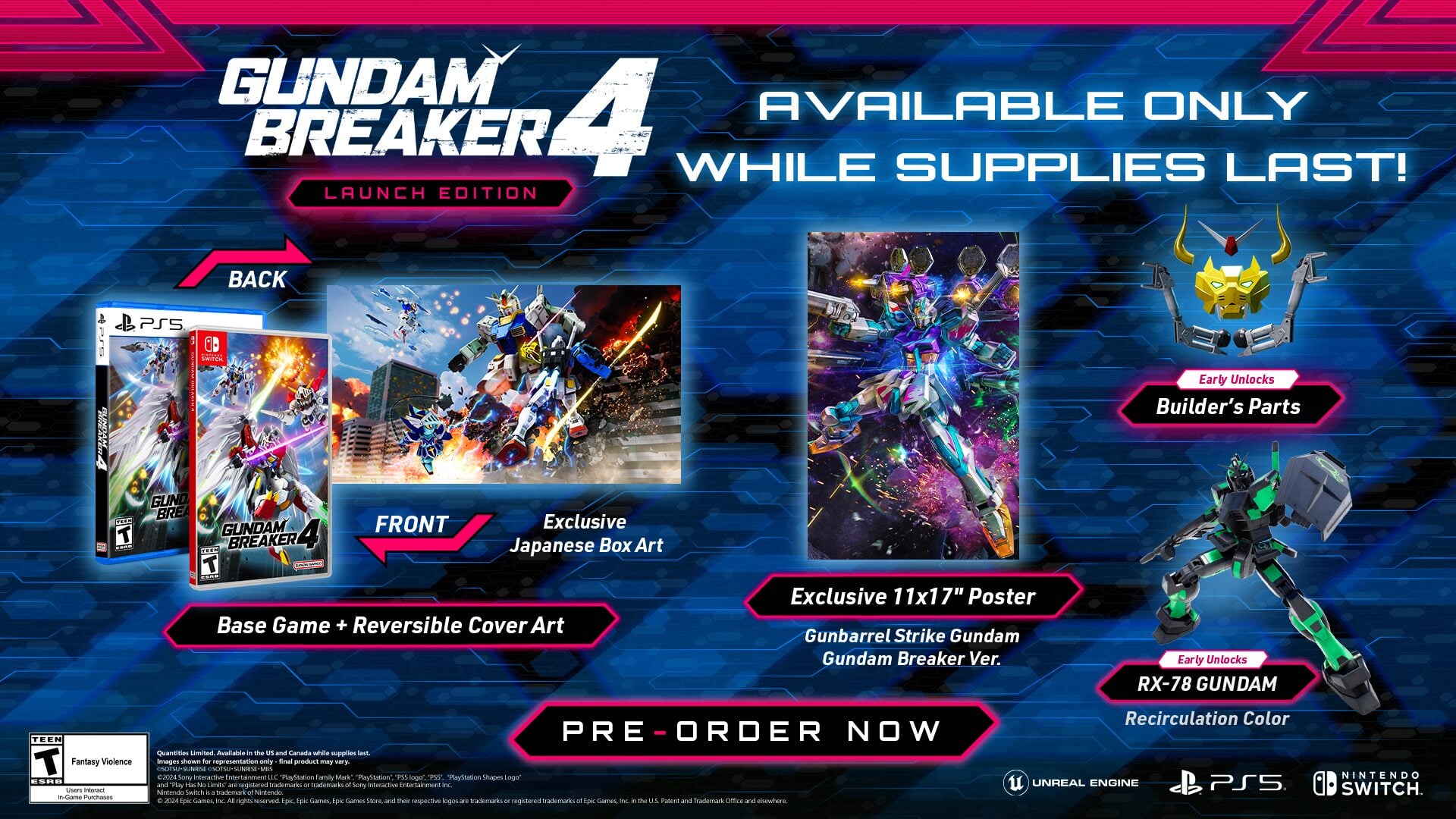 Gundam Breaker 4 Launch Edition announced for the Americas - Gematsu