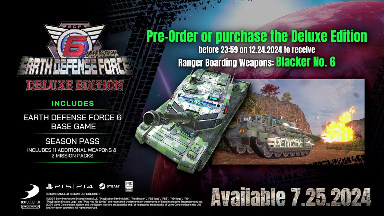 Earth Defense Force 6 launches July 25 in the west - Gematsu