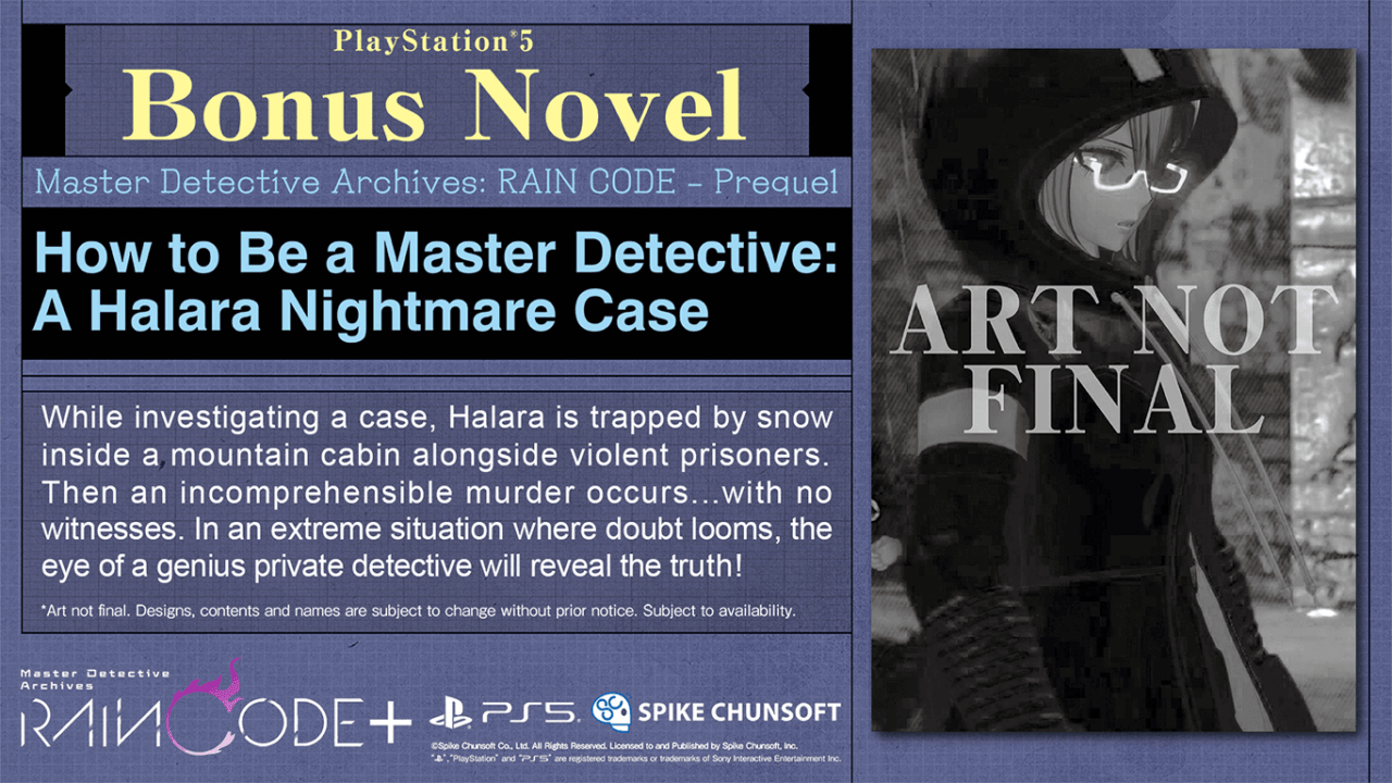 Master Detective Archives: RAIN CODE Plus launches October 1 in the ...