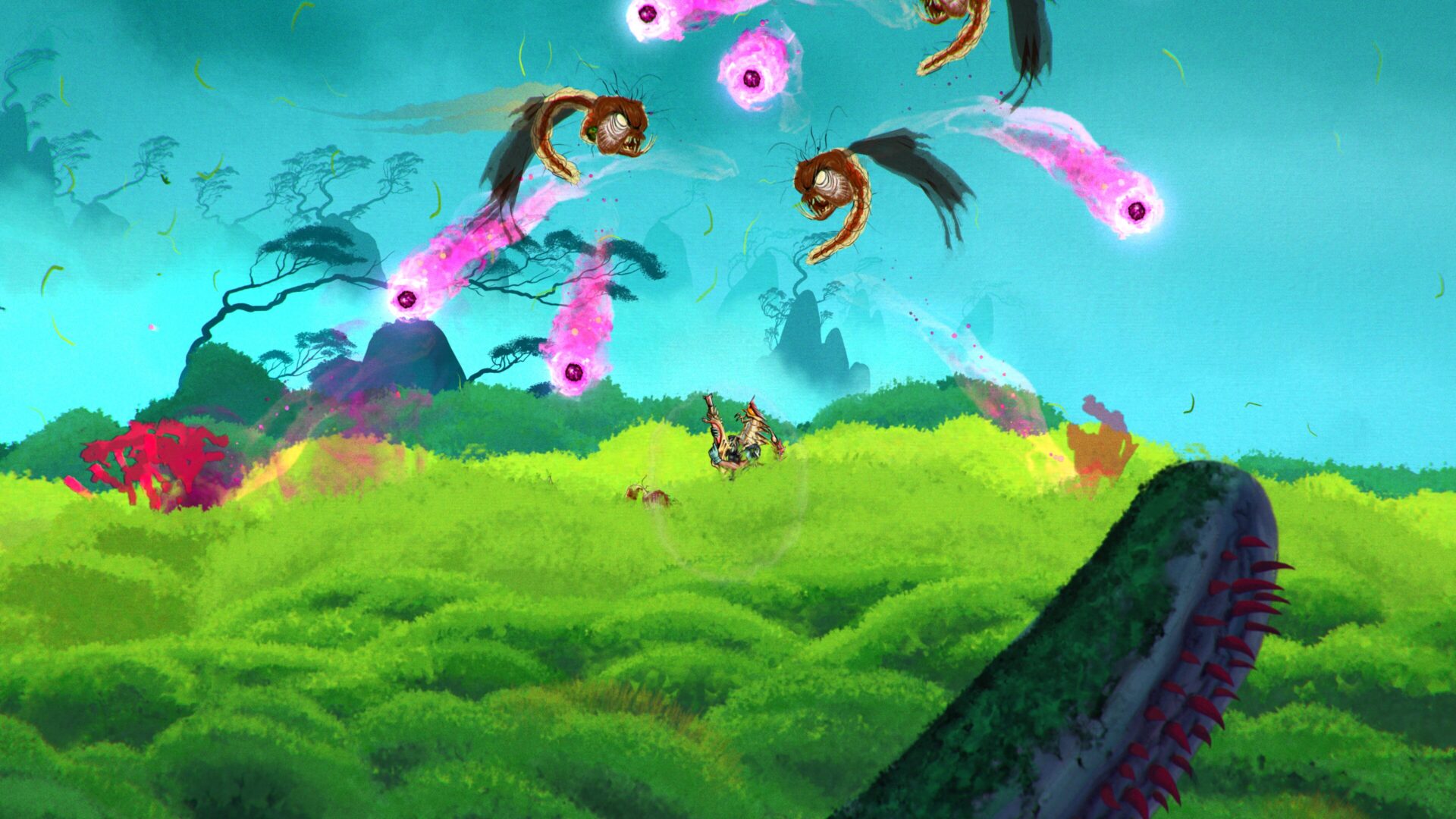 Side-scrolling action platformer ChainStaff announced for PC - Gematsu