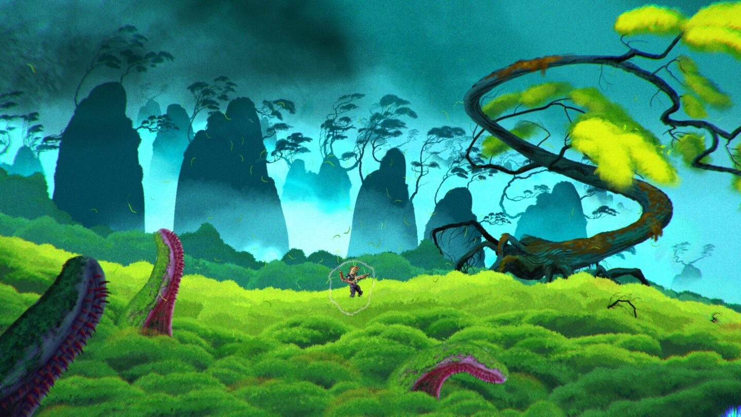 Side-scrolling action platformer ChainStaff announced for PC - Gematsu