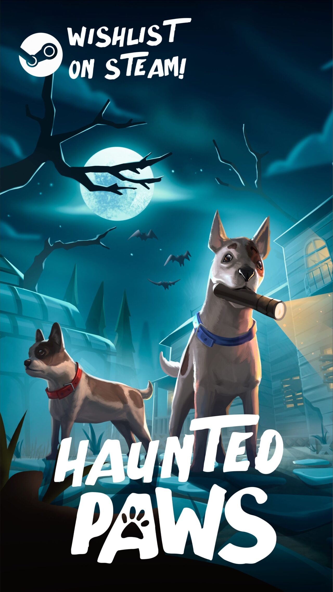 Cozy puppy co-op horror game Haunted Paws announced for PC - Gematsu