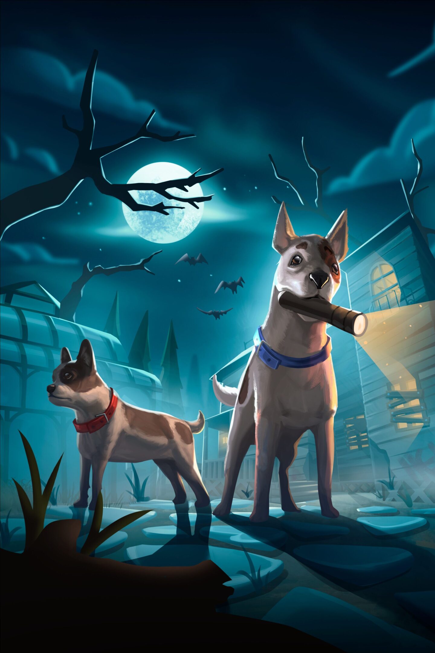 Cozy puppy co-op horror game Haunted Paws announced for PC - Gematsu