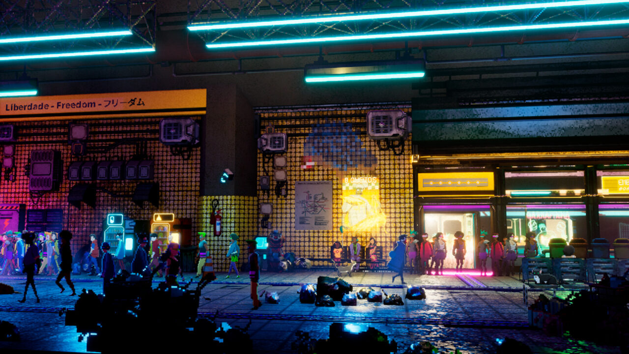 Cyberpunk Metroidvania game Sky Dust announced for PC - Gematsu