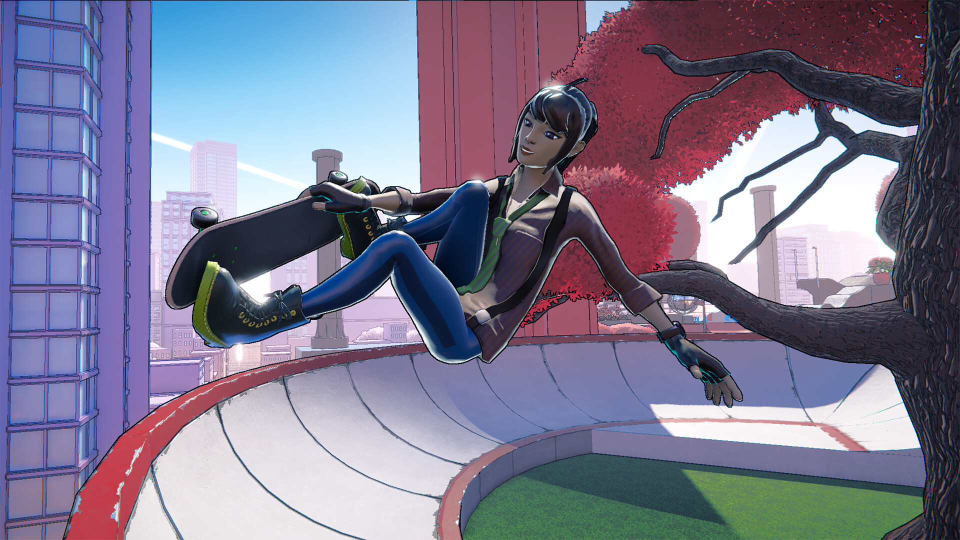 50-player skateboarding game Wrekless announced for PC - Gematsu