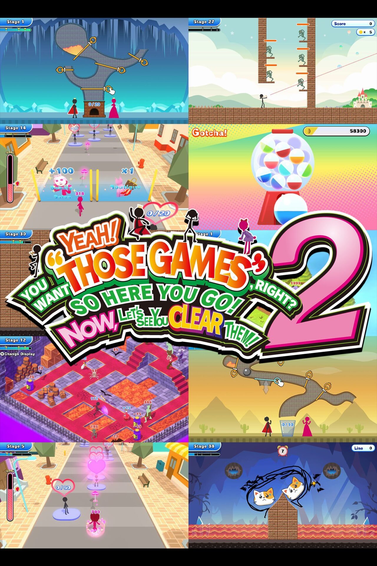 YEAH! YOU WANT “THOSE GAMES,” RIGHT? SO HERE YOU GO! NOW, LET’S SEE YOU CLEAR THEM! 2 - Gematsu