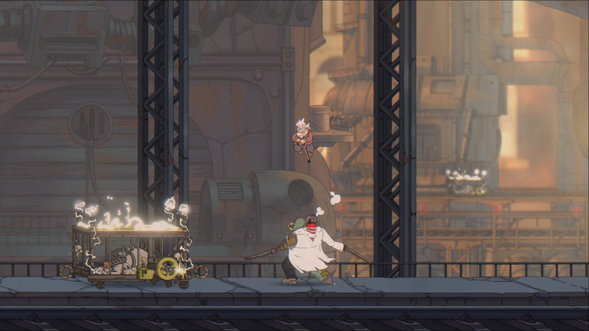 Hand-drawn side-scrolling platformer The Eternal Life of Goldman ...