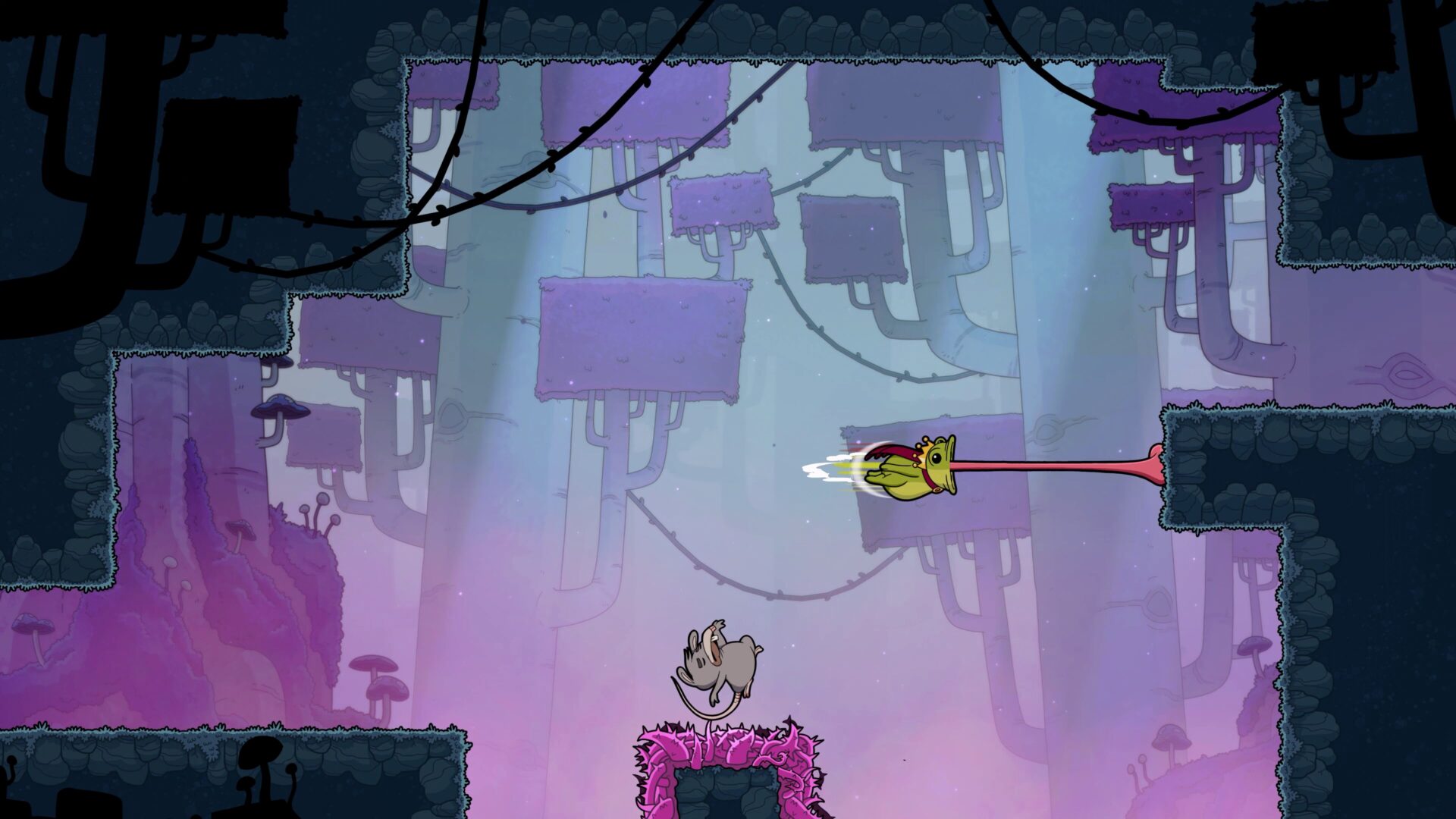 Side-scrolling precision platformer Croak announced for PC - Gematsu