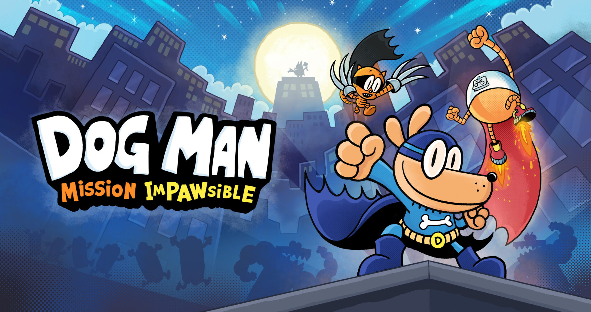 Side-scrolling adventure platformer Dog Man: Mission Impawsible ...
