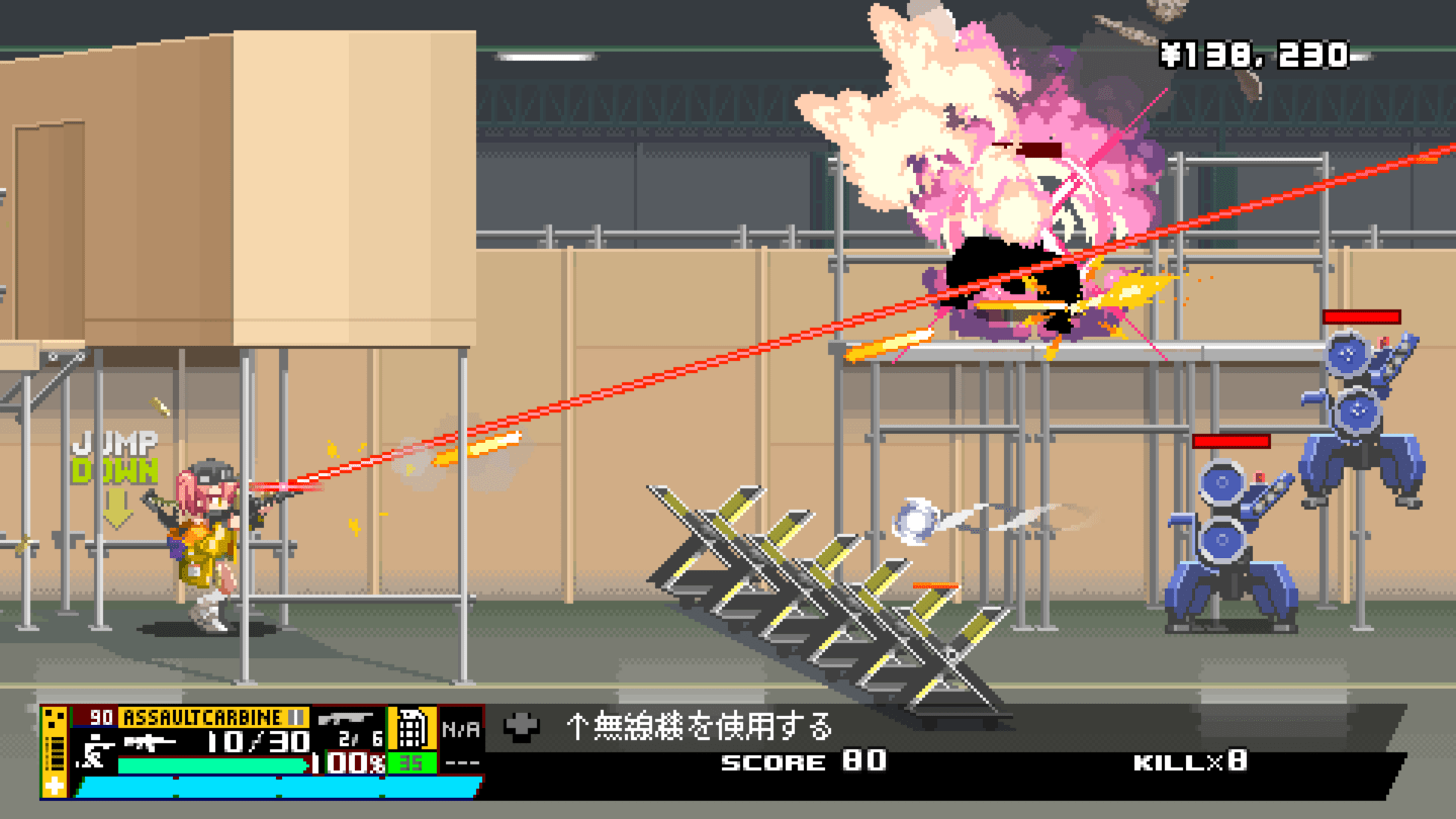 Pixel art side-scrolling action game Nitro Express announced for PC ...