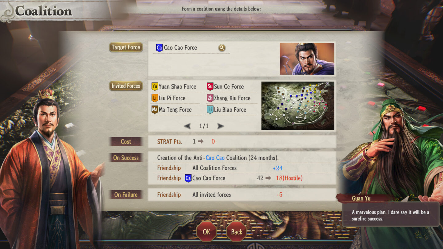 Romance of the Three Kingdoms 8 Remake details officer relationships, Conscript, ambushes, traps ...