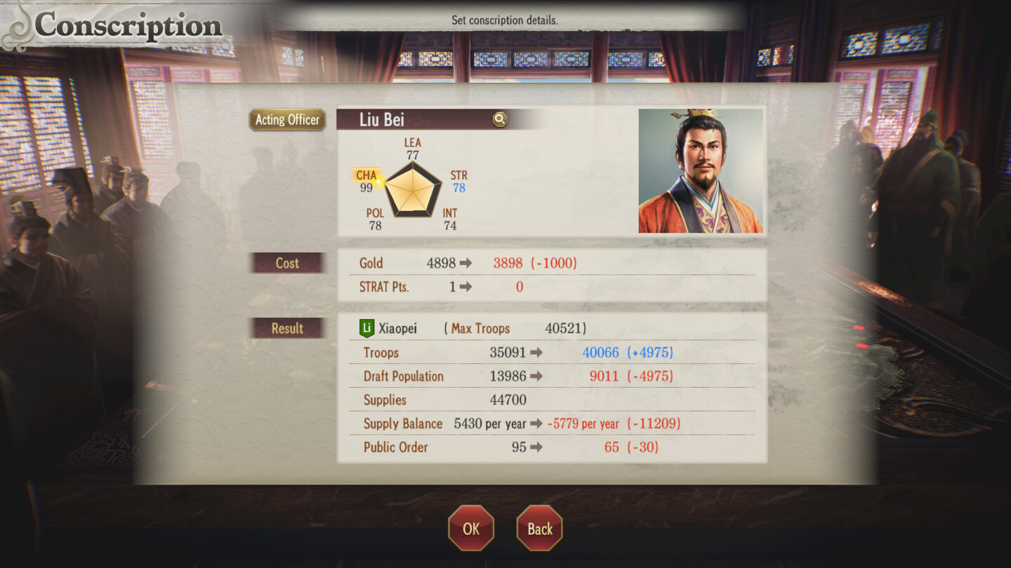 Romance of the Three Kingdoms 8 Remake details officer relationships, Conscript, ambushes, traps ...