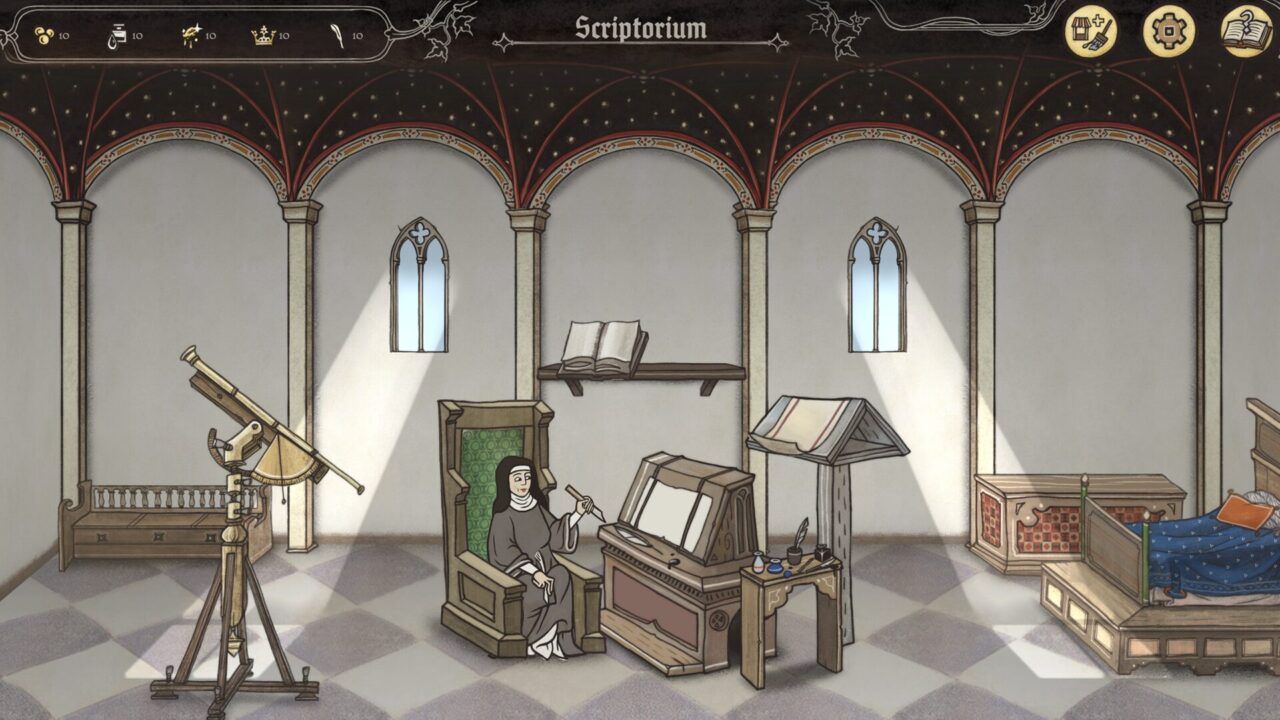 Manuscript workshop simulation game Scriptorium: Master of Manuscripts ...