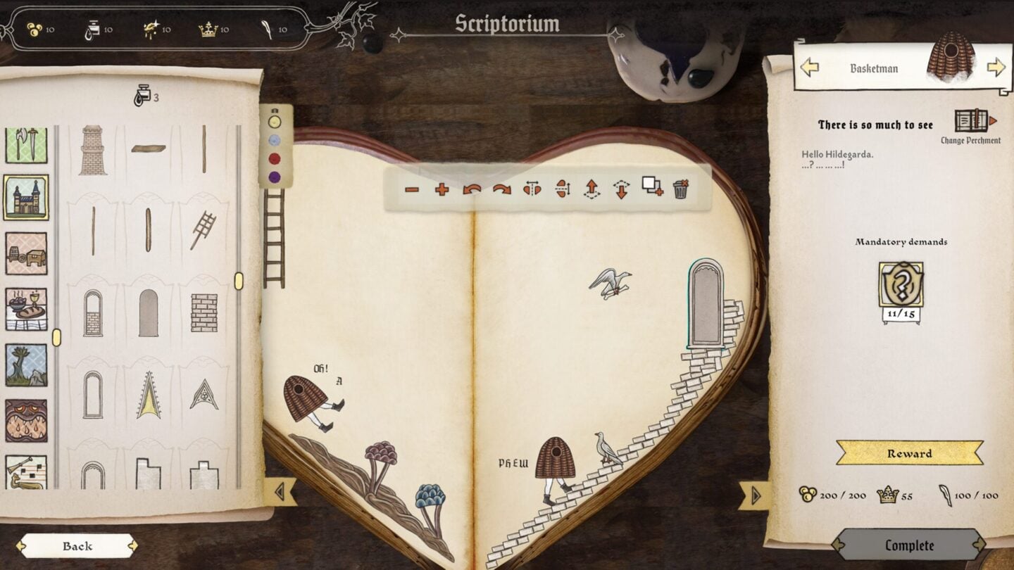 Manuscript workshop simulation game Scriptorium: Master of Manuscripts ...