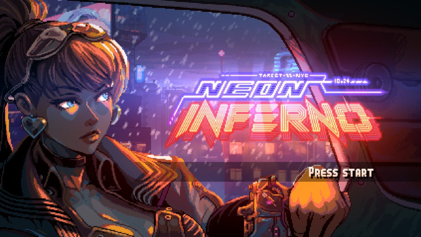 2D run-and-gun and gallery-shooter Neon Inferno announced for PC - Gematsu