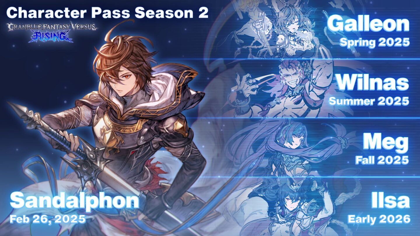 Granblue Fantasy Versus: Rising DLC characters Galleon, Wilnas, Meg ...