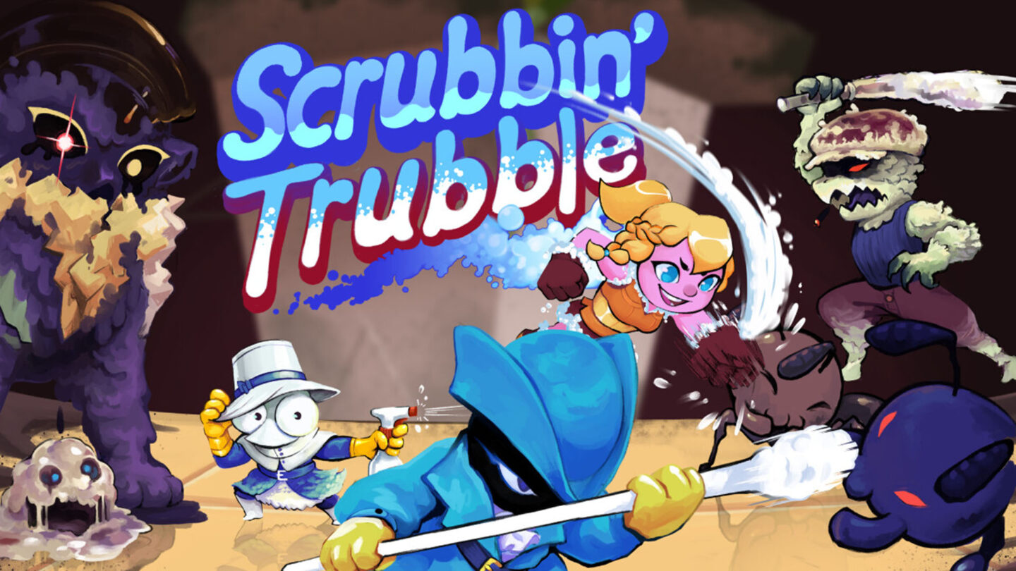 Roguelike clean ’em up game Scrubbin’ Trubble announced for PC - Gematsu