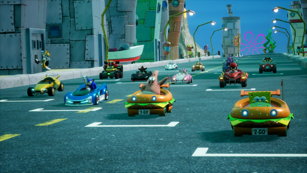 Sonic Racing: CrossWorlds - SpongeBob SquarePants, Teenage Mutant Ninja Turtles: Mutant Mayhem ...