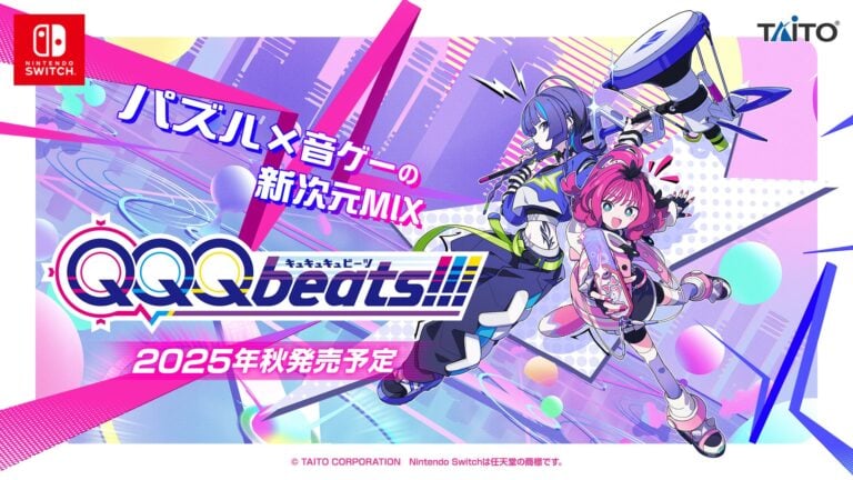 TAITO announces rhythmic puzzle game QQQbeats!!! for Switch - Gematsu
