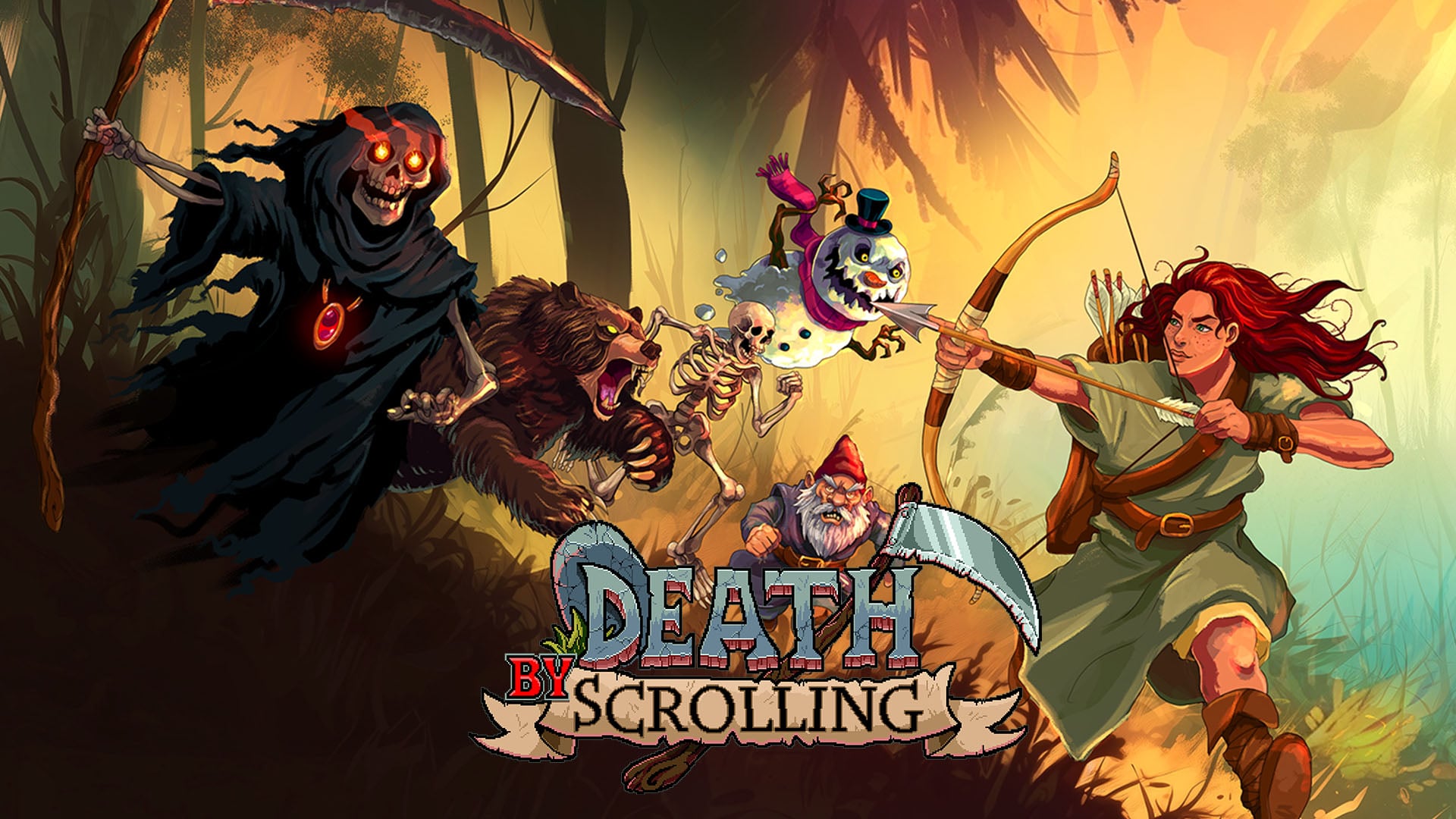 Vertically scrolling roguelike RPG Death By Scrolling announced for PC - Gematsu