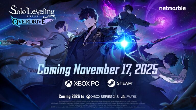 Solo Leveling: ARISE OVERDRIVE launches November 17 for PC, in 2026 for ...