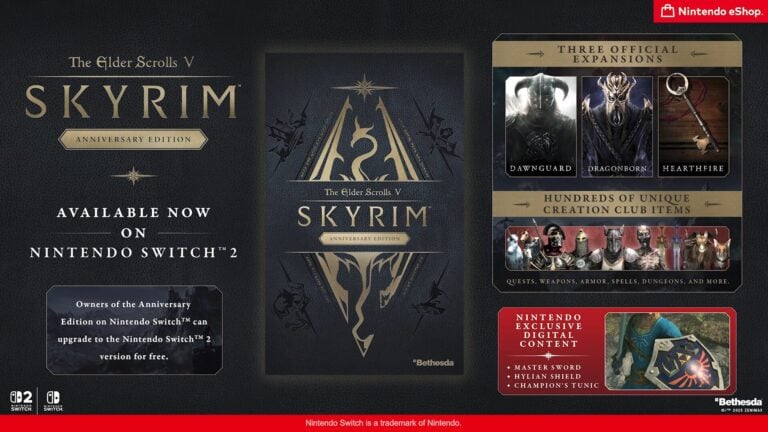 The Elder Scrolls V: Skyrim Anniversary Edition now available for ...