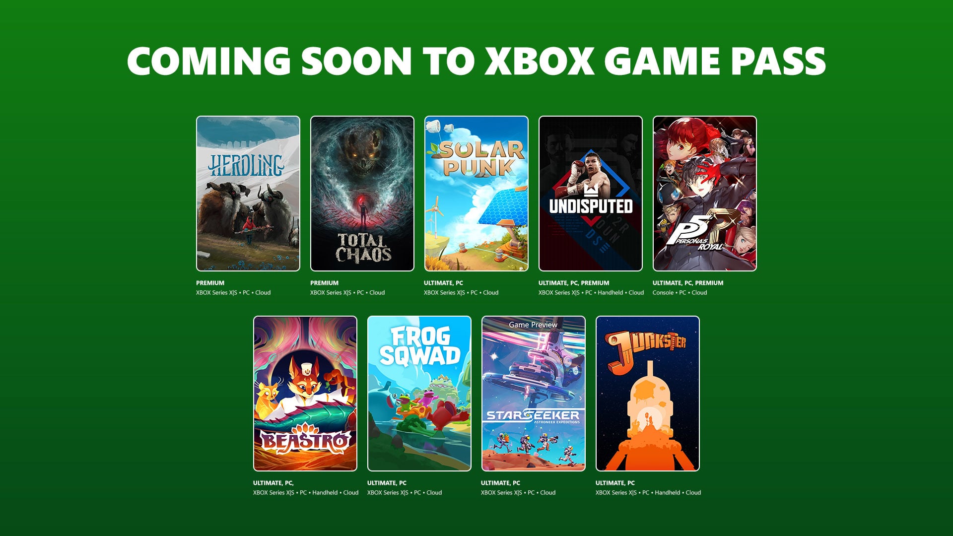 Game Pass adds STARSEEKER: Astroneer Expeditions, Beastro, Undisputed ...