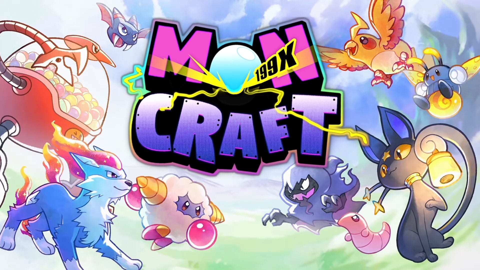 Retro-inspired open-world creature-collector sandbox adventure game ...