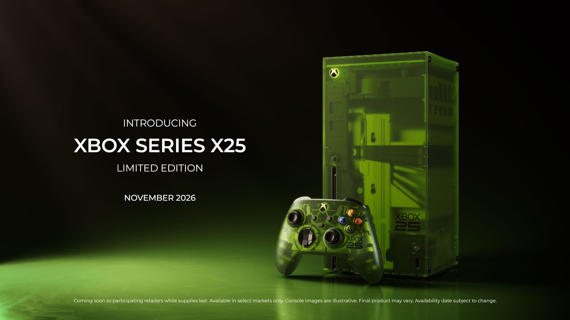 Xbox Series X25 Limited Edition console and Xbox Controller X25 Special ...
